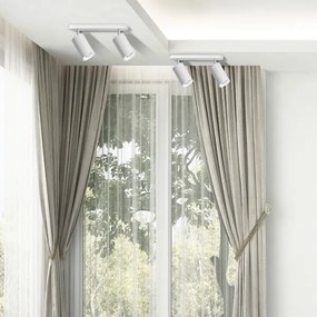 LED RGBW Stmívatelné koupelnové bodové svítidlo TURYN 2xGU10/4,8W/230V IP44 bílá