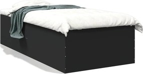 Rám postele černý 90 x 200 cm kompozitní dřevo 3280966