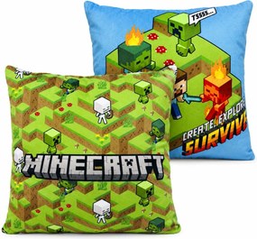 Oboustranný polštář Minecraft - Survive