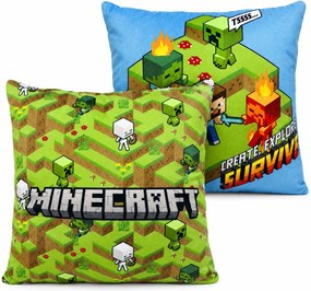 Oboustranný polštář Minecraft - Survive