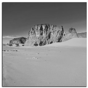 Obraz na plátně - Silnice v poušti - čtverec 3129QA (80x80 cm)
