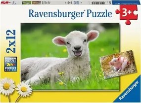 Ravensburger Hospodářská zvířata / 2x12 dílků / od 3 let
