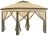 Outsunny skládací pavilon, zahradní pavilon, kov a plátno, síťové závěsy, odvodňovací otvory, 330D x 330Š x 288V cm, šedý 84C-300V01CG