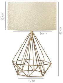 Opviq Stolní lampa AYD - 2504, Bílá