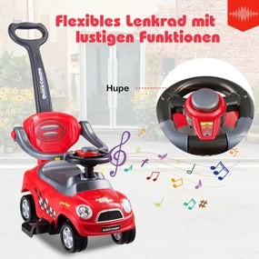 Costway 3 v 1 Push Car s odnímatelnou rukojetí a ochranným krytem