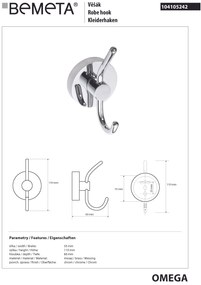 Bemeta Design OMEGA: Věšák -