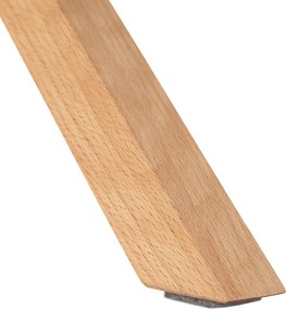 Otočné křeslo ALIGNA - látka Velvet, béžová / buk