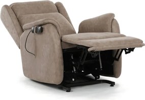 Polohovací křeslo béžové, elektrické TV-L8902 LAN3