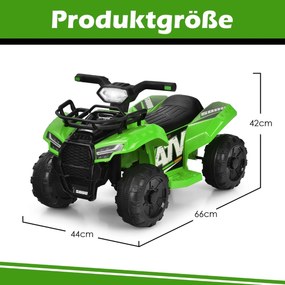 Costway Elektrická dětská čtyřkolka s úložným prostorem Mini