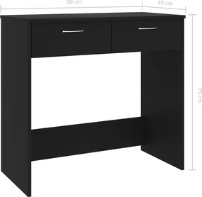 vidaXL Psací stůl 80 x 40 x 75 cm dřevotříska [801356] Barva: kouřový dub