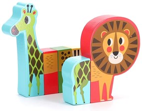 Vilac Dřevěné puzzle Veselé safari