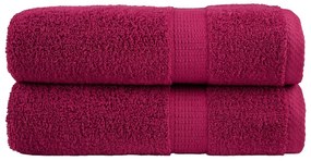 Prémiové ručníky SOLUND 2 ks bordó 50x100 cm 600 g/m² 137209