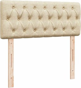 Box spring postel s matrací krémová 120x190 cm textil 3287407
