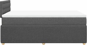 Box spring postel s matrací tmavě šedá 120x200 cm textil 3287438