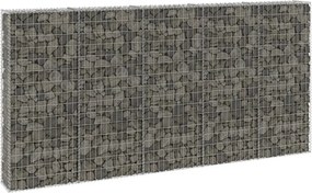 vidaXL Gabionová zeď s víky pozinkovaná ocel 300 x 30 x 150 cm [147822]
