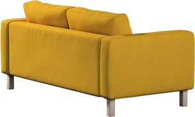 Potah na pohovku IKEA  Karlstad 2-místná, nerozkládací, krátký barva žlutá látka pletený vzor
