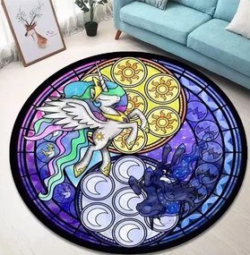 Koberec/předložka s motivem My Little Pony, 120 cm Varianta: Princezny Luna a Celestia (Color 24), Velikost: průměr 120cm