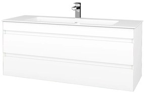 Dřevojas Koupelnová skříň MAJESTY SZZ2 120 Varianta: L01 Bílá vysoký lesk / M01 Bílá mat