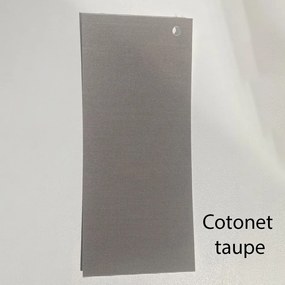 Stropní textilní hranaté svítidlo Cuadro Dekor: Cotonet taupe, Délka strany: 400 mm