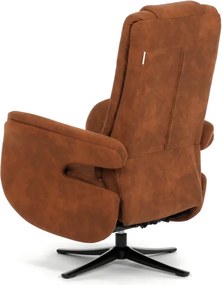 Polohovací křeslo hnědé, elektrické TV-C5590 BR3
