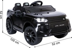 Elektrické autíčko LAND ROVER DISCOVERY černé