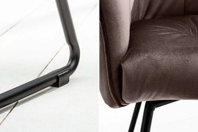 Designová židle Giuliana taupe hnědá