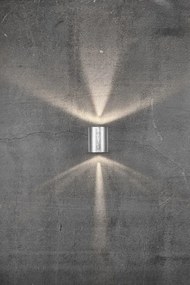 NOR 49701031 Venkovní nástěnné svítidlo Canto 2 2x5W LED galvanizovaná ocel čirá - NORDLUX