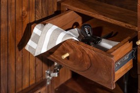 Designová barová skříňka Justice 75 cm akácie