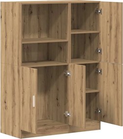 Sada 2 kusů kuchyňských skříněk dub artisan kompozitní dřevo 3324150