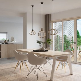 Sollux Lighting Závěsné svítidlo ARANCIA přírodní dřevo