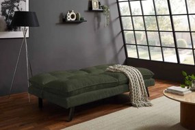 Designová rozkládací pohovka Yehudah 190 cm zelený manšestr