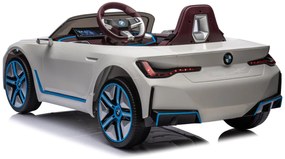 Dětské elektrické autíčko s dálkovým ovládáním BestBerg BBCC-20W – BMW i4 / nosnost 30 kg / Li-Ion baterie / bílá