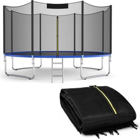 Costway Ø 427 cm trampolínová ochranná síť pro zahradní trampolíny náhradní síť