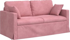 Set pohovek 2 ks Růžová samet 3407555