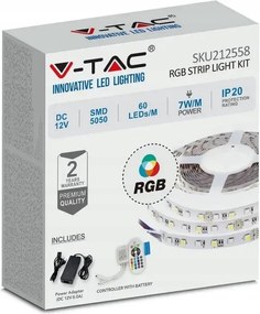 Sada Led V-tac Rgb s dálkovým ovládáním a ovladačem 5 m VT-5050 1000lm IP20