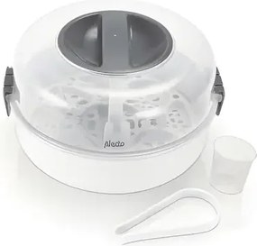Alecto BW-04 bílá / Sterilizátor do mikrovlnné trouby / 4 láhve / 150
