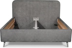 Postel čalouněná ESMINA + lamelový rošt + matrace EMI