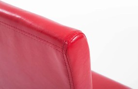Jídelní židle Ina přírodní konstrukce – červená