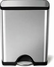Simplehuman Pedálový odpadkový koš  – 50 l / obdélníkový / matná ocel