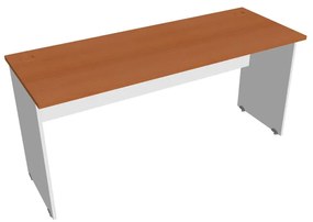 Stůl pracovní rovný 160 cm - Hobis Gate GE 1600 Dekor stolové desky: třešeň, Dekor lamino podnože: bílá