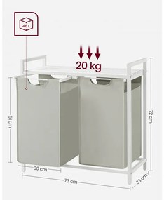 Prádelní koš s policí BLH201W01