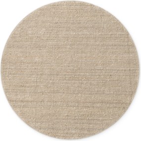 Hanse Home, Kusový koberec Jaipur 105973 Ivory/White kruh, 160x160 (průměr) kruh, béžová, chodba / předsíň