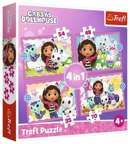 TREFL Gábinin kouzelný domek 4v1 35,48,54,70 dílků