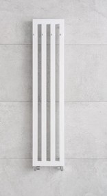P.M.H. PMH Darius s háčky 326 x 1500 mm DAH5 koupelnový radiátor Barva PMH: Bílá - strukturální