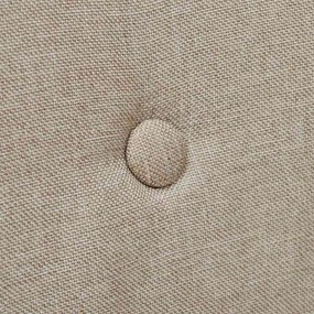 Jídelní židle 6 ks béžové textil a masivní dubové dřevo 270571