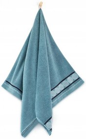 Zwoltex Ručník Rondo 2 70x140 modrý 8672 450g/m2