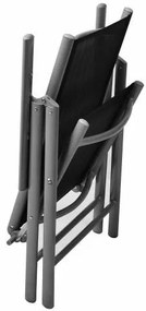 Garthen 1486 Skládací zahradní židle  - černá