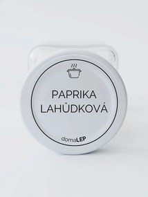 Samolepka na kořenky PAPRIKA LAHŮDKOVÁ průhledná 5 cm základní písmo