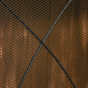 HOMCOM Krbová mřížka, Skládací krbová mřížka se 3 panely, Mřížka na kamna, Ochranná mřížka proti jiskření do obývacího pokoje, Kov, 126 x 76 cm, Čern…
