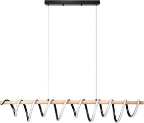 Toolight Toolight, LED stropní svítidlo 120cm 30W 4000K APP1288-CP, černá-hnědá, OSW-00943